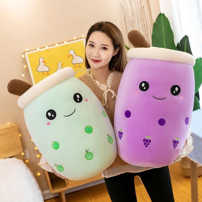 Big Boba Tea Plush – XL Pillow Toy in 19.7 or 27.6 Sizes – Shaketea